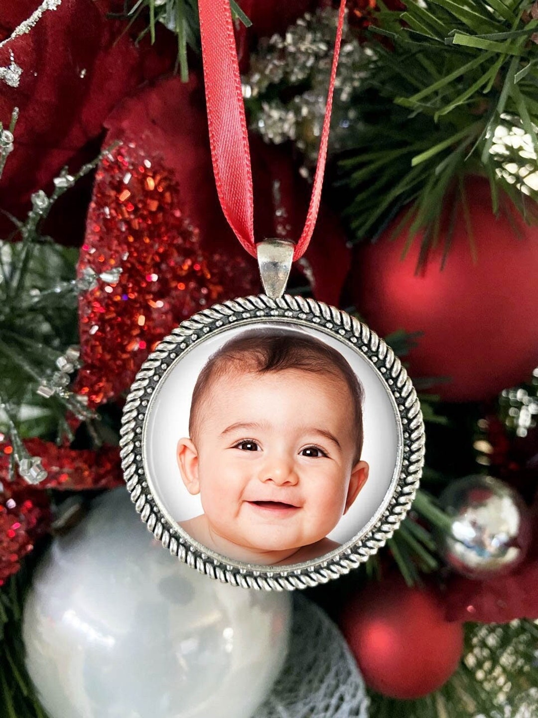 Photo Ornament, Photo Christmas Ornament - Photo Christmas Tree ...