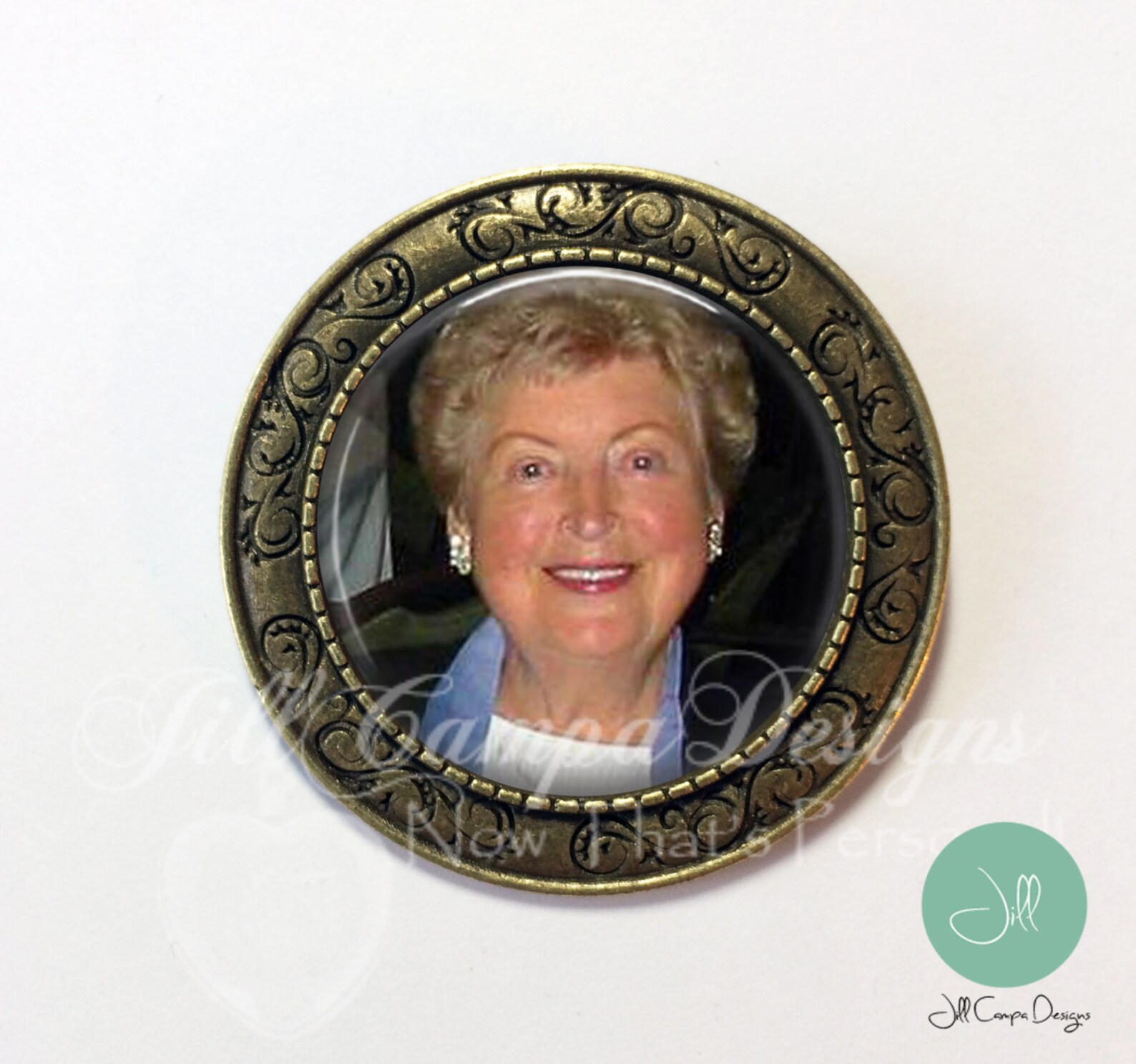 MEMORIAL Photo Brooch Wedding Brooch Bouquet Wedding - Etsy