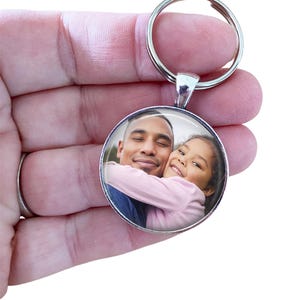 Handwriting Memorial Photo Keychain – Personalized Keepsake With Actual ...