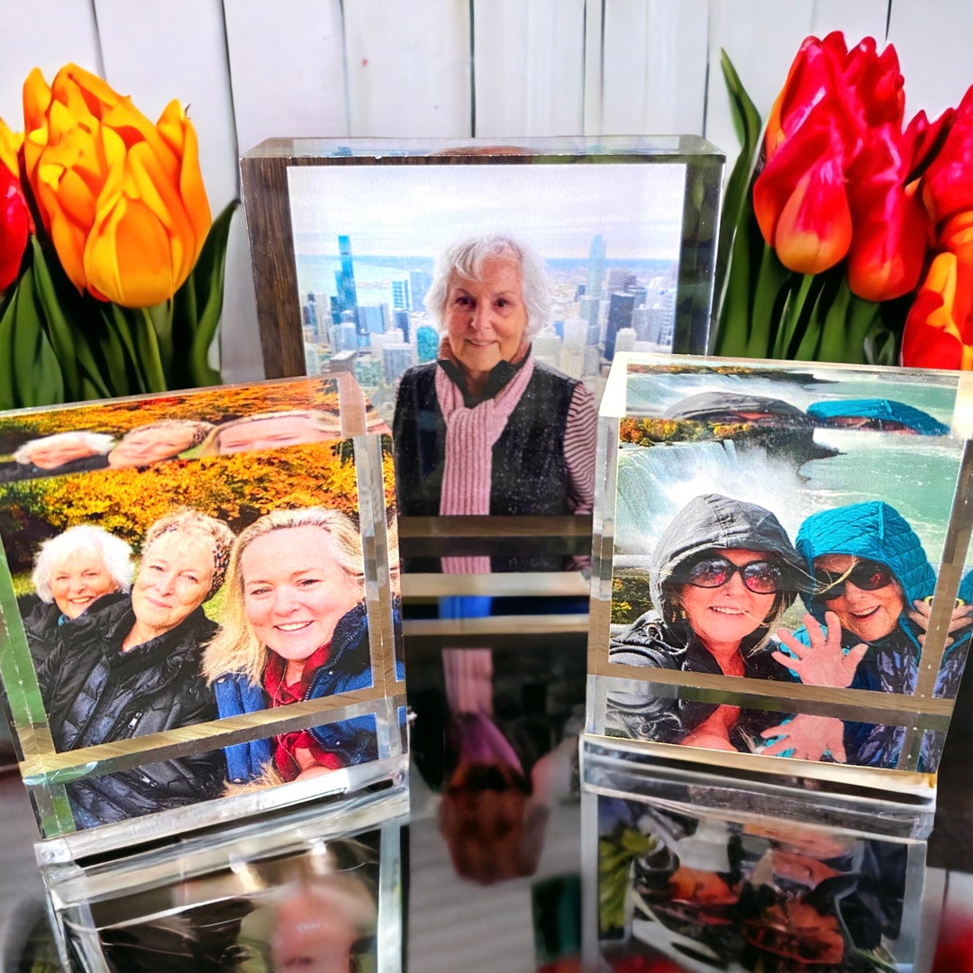 Custom Acrylic Photo Block – Personalized 3D Photo Gift – Freestanding ...