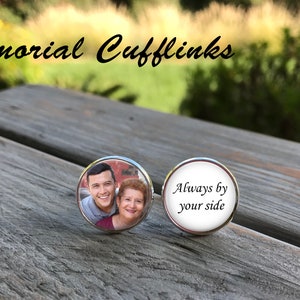 Memorial Cufflinks, Custom Photo Cufflinks, Wedding Cufflinks, Picture ...