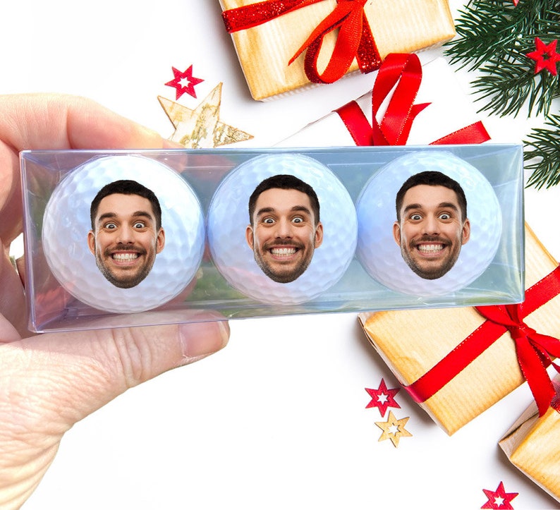 FACE GOLF BALLS Your Face on a Golf Ball Set of 3 Custom - Etsy