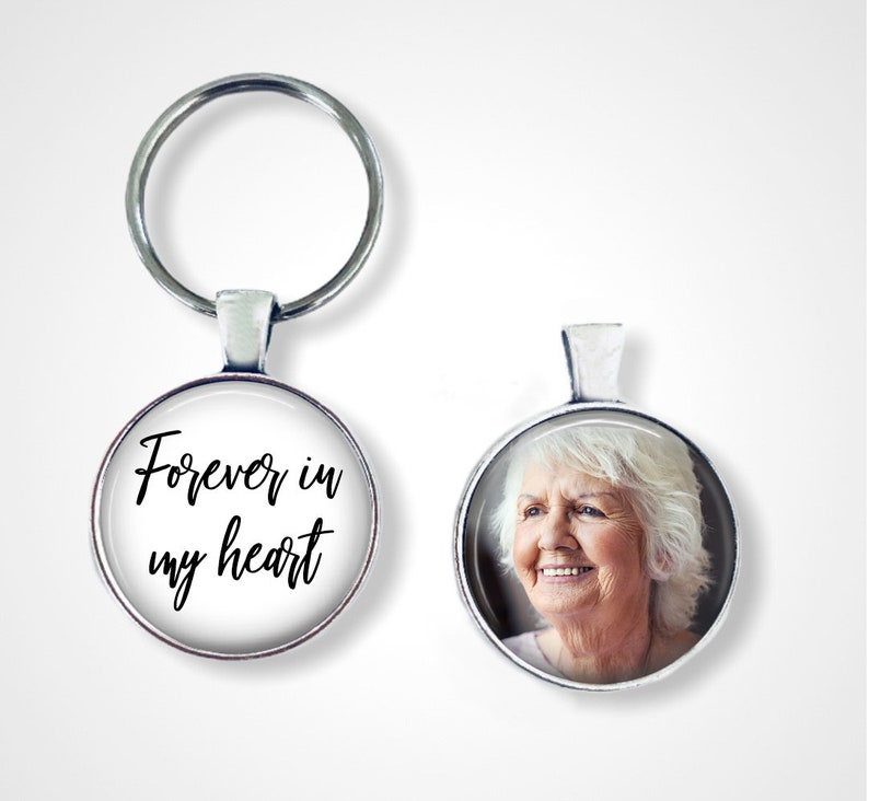 MEMORIAL KEYCHAIN Forever in my heart Your LOVED one's | Etsy