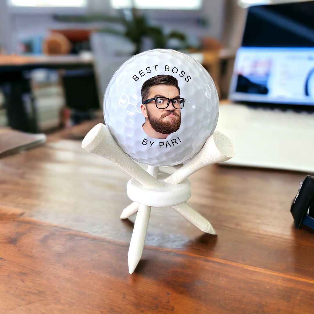 Best Boss Golf Gift - Personalized Photo Golf Ball & Tee Stand OR Set ...