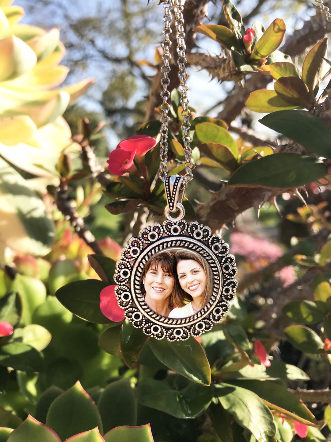 Photo Pendant Necklace - Your Own Photo - Photo Jewelry - Photo ...