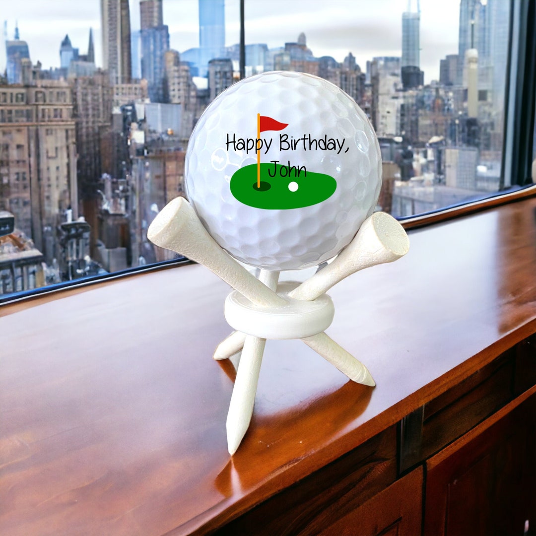 Happy Birthday GIFT SET for Golfer Custom Golf Ball With Tee - Etsy