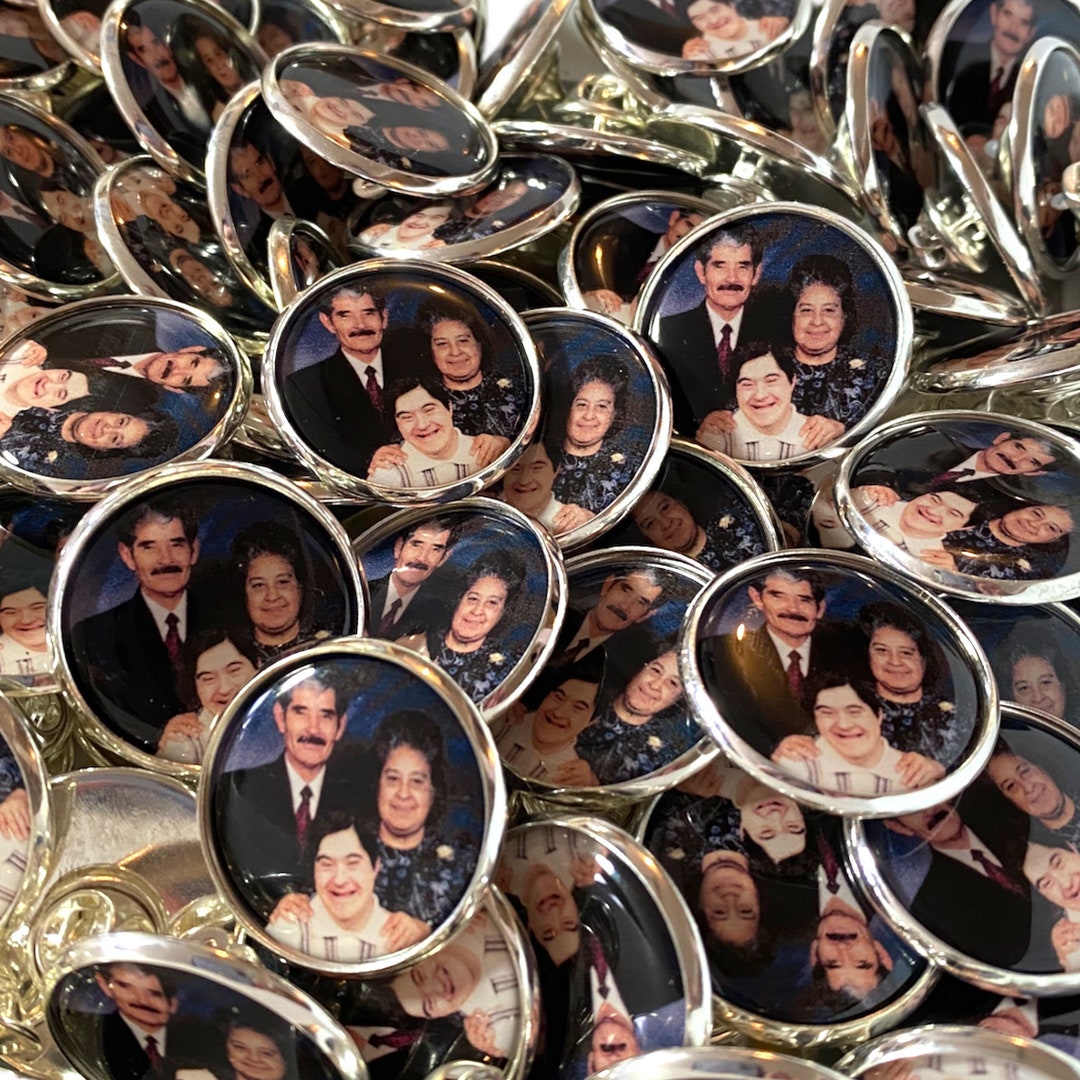 Bulk Order Custom Photo Memorial Pins for Funerals, Memorials ...