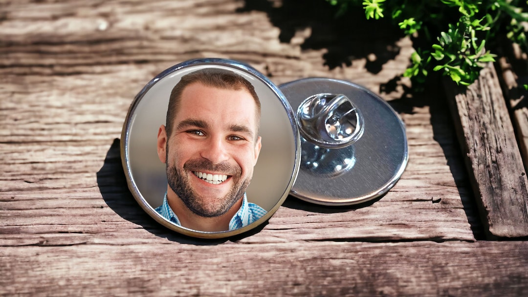 Remembrance Pin | Personalized Memorial Photo Lapel Pin | Bereavement ...