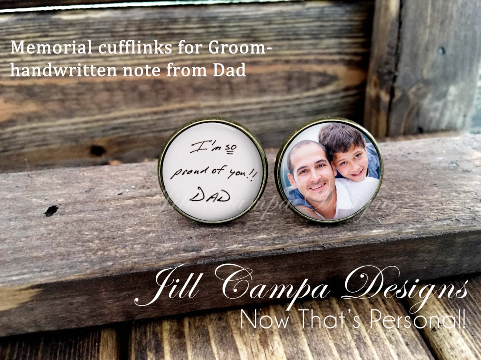 Groom's Cufflinks - Memorial Cufflinks - Custom Handwriting Cuff Links ...