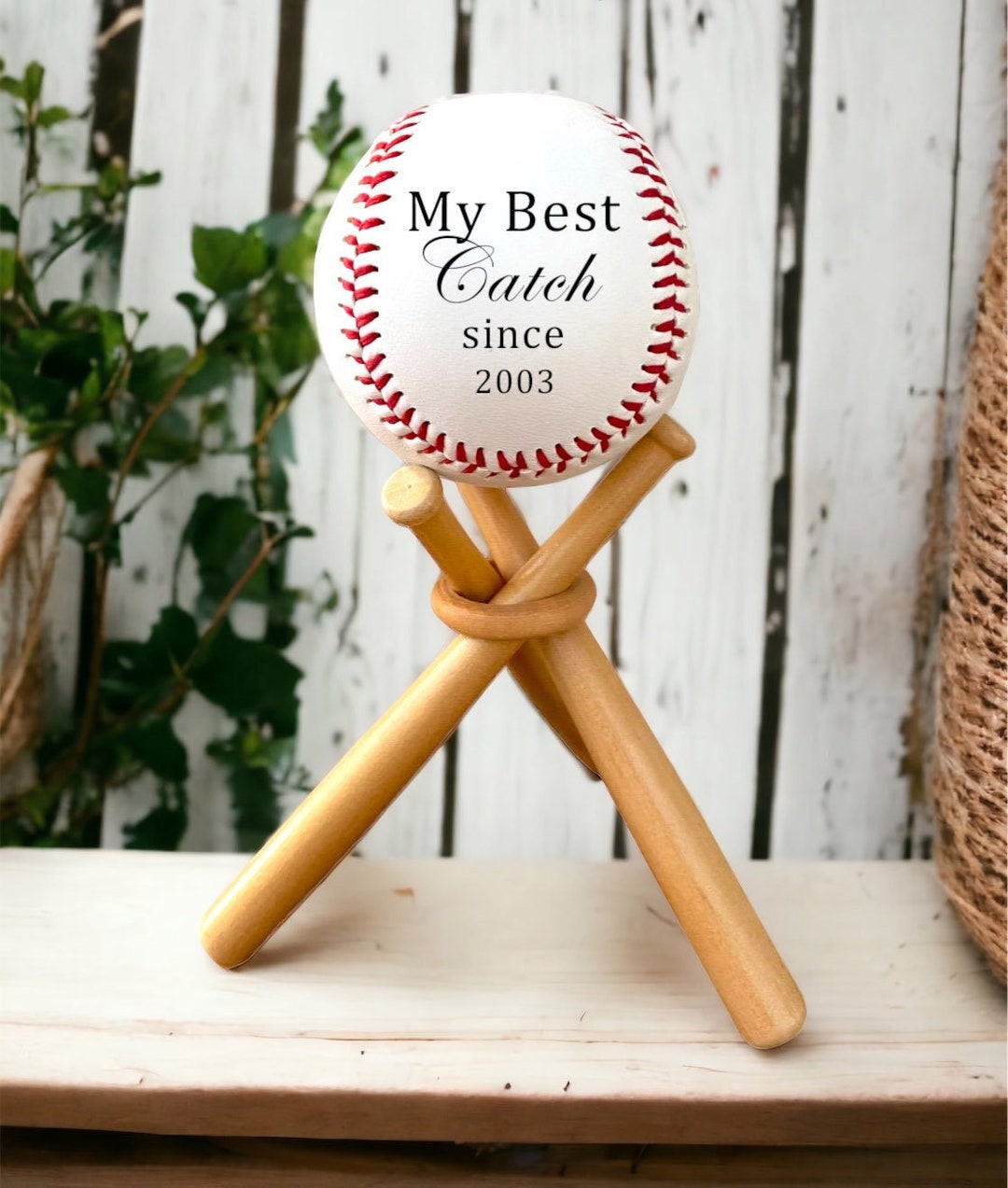 Anniversary Gift, Personalized Baseball - My Best Catch Since [date ...