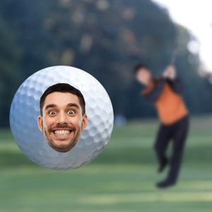 YOUR FUNNY FACE Golf Balls Your Face on a Golf Ball Gag Gift - Etsy