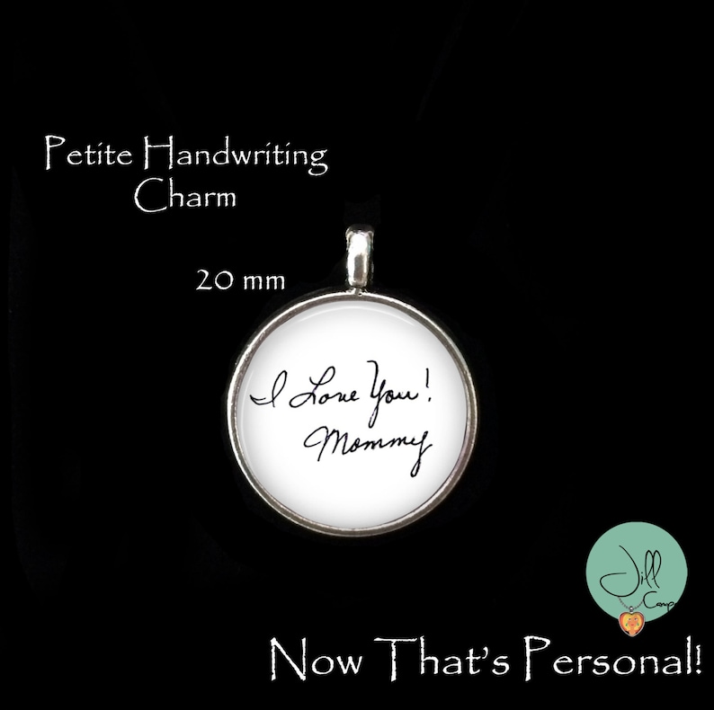 Handwriting Charm 20 Mm Signature Charm Loved One's - Etsy