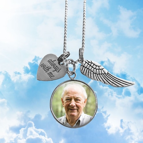 Custom Photo Memorial Necklace Stainless Steel Custom - Etsy