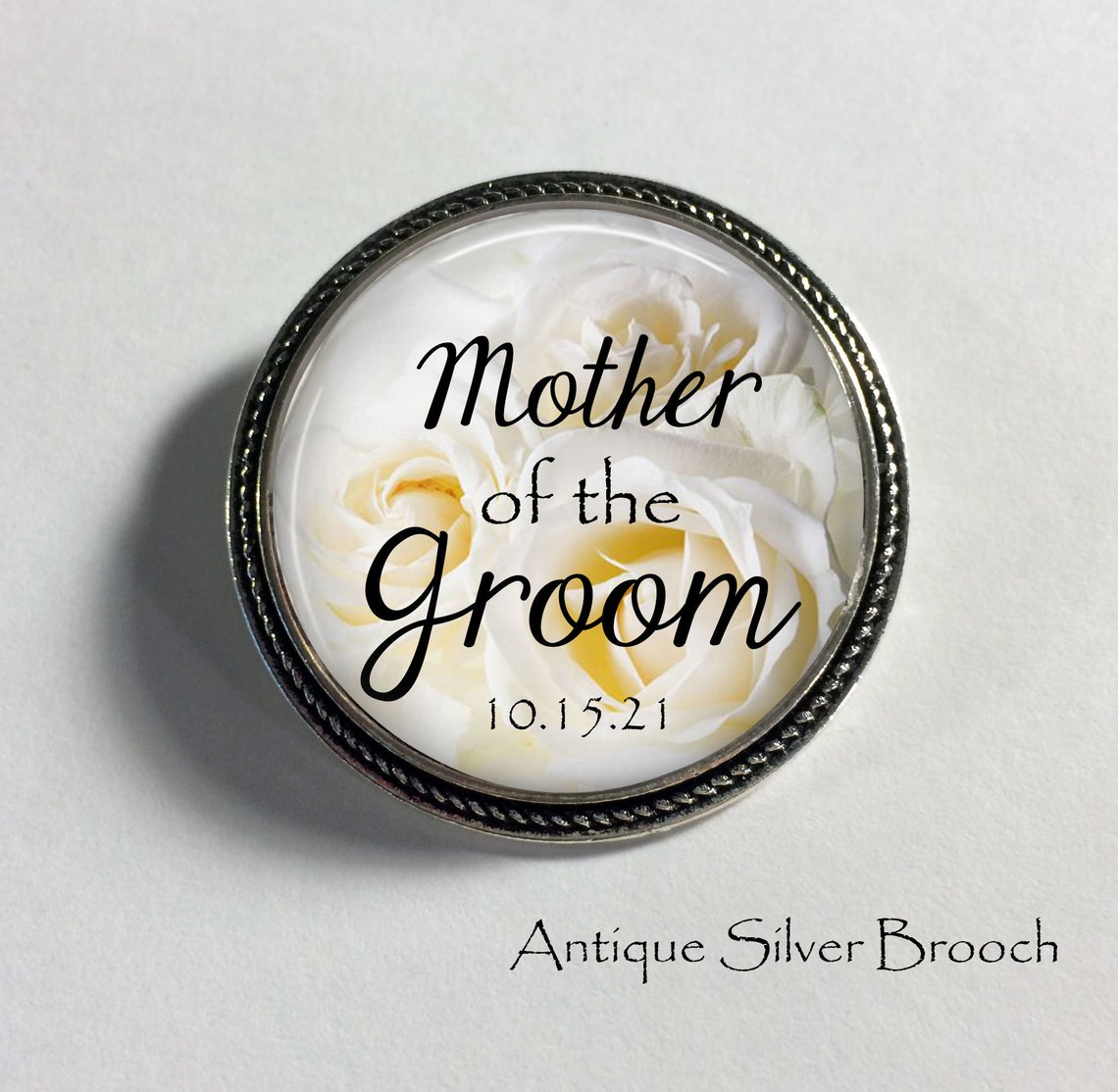 Mother of the Groom, Wedding Brooch, Personalized Pin - Mother of the ...