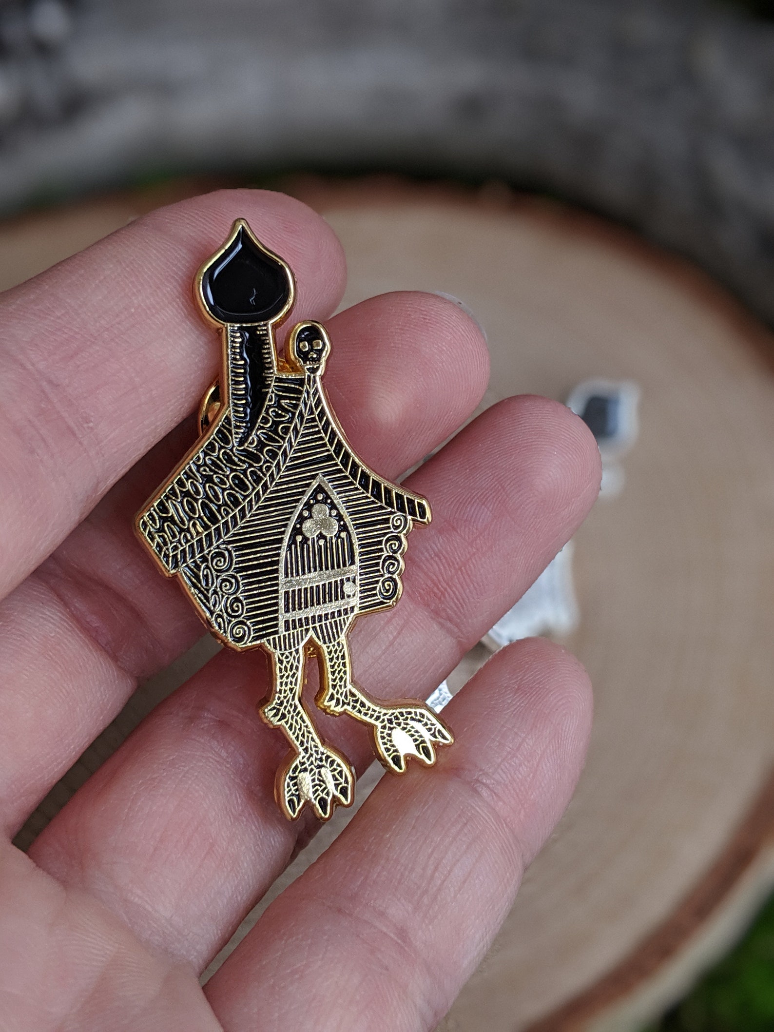Baba Yaga House Enamel Pin | Etsy