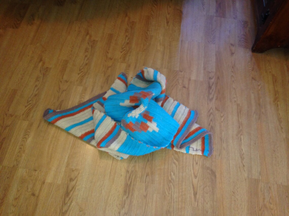 Mexican Serape Design Tapestry Crochet Pattern - Etsy