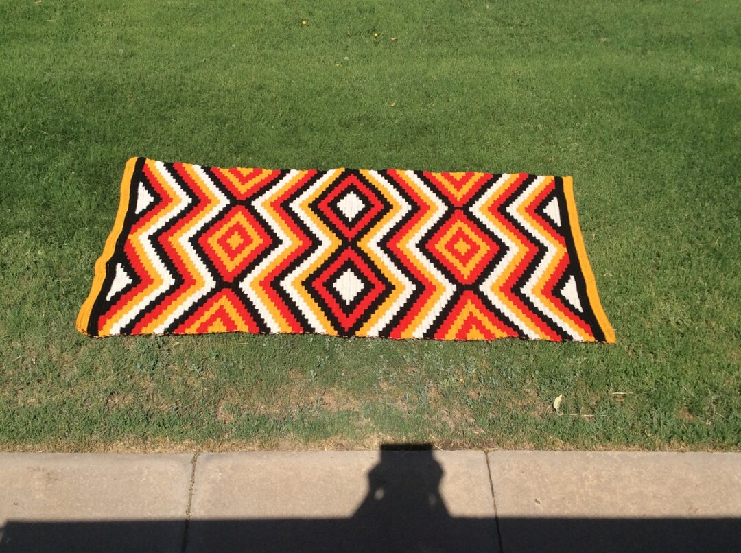 Lightning Design Navajo Crochet Pattern - Etsy