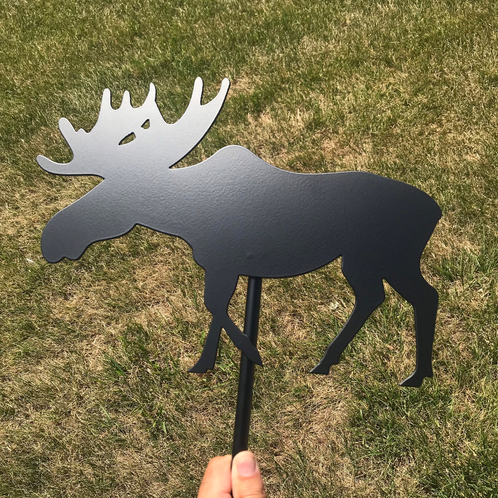 Steel Moose Lawn Stake / Garden Art /metal Moose - Etsy