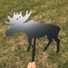 Steel Moose Lawn Stake / Garden Art /metal Moose - Etsy