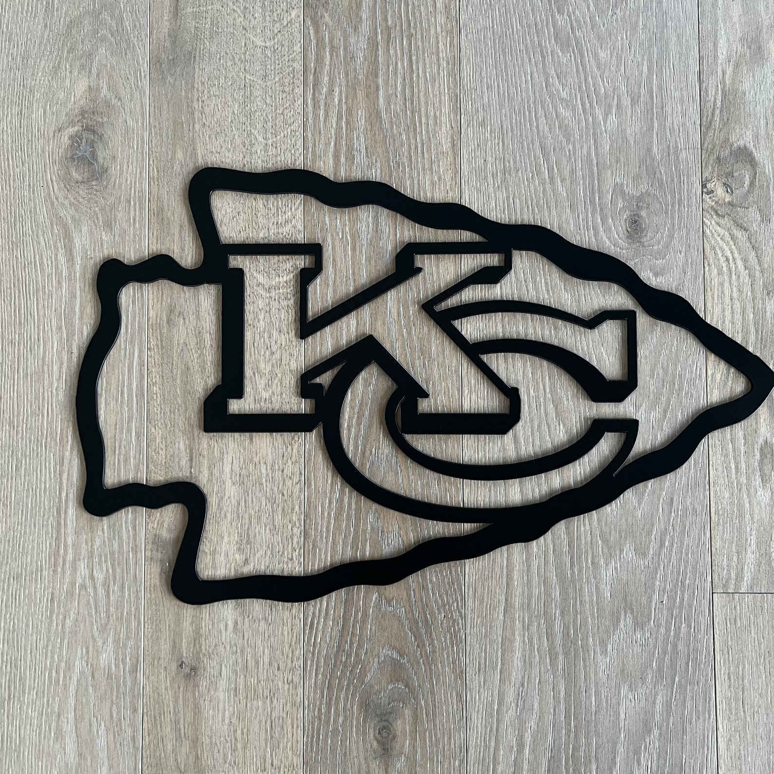 Steel Kansas City Chiefs Sign / Metal Chiefs Art / Metal Artwork ...