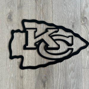 Steel Kansas City Chiefs Sign / Metal Chiefs Art / Metal Artwork ...
