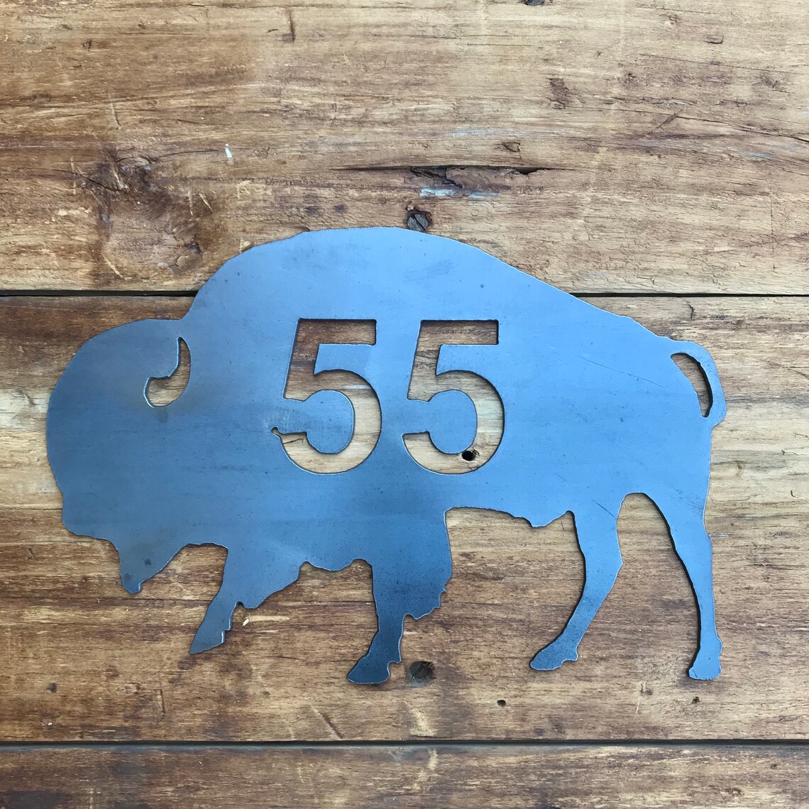 Custom Steel Buffalo House Number Sign - Etsy