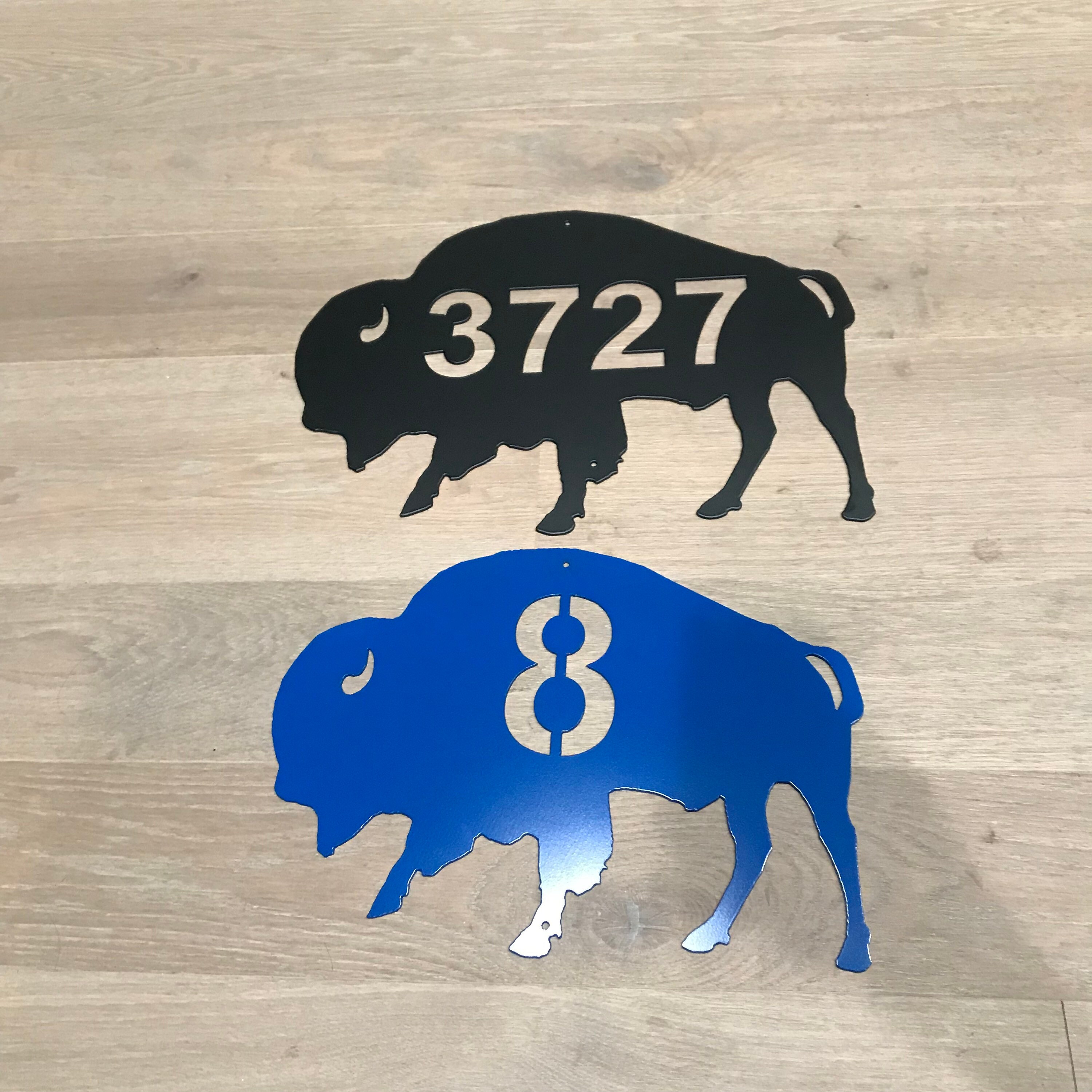 Custom Steel Buffalo House Number Sign - Etsy