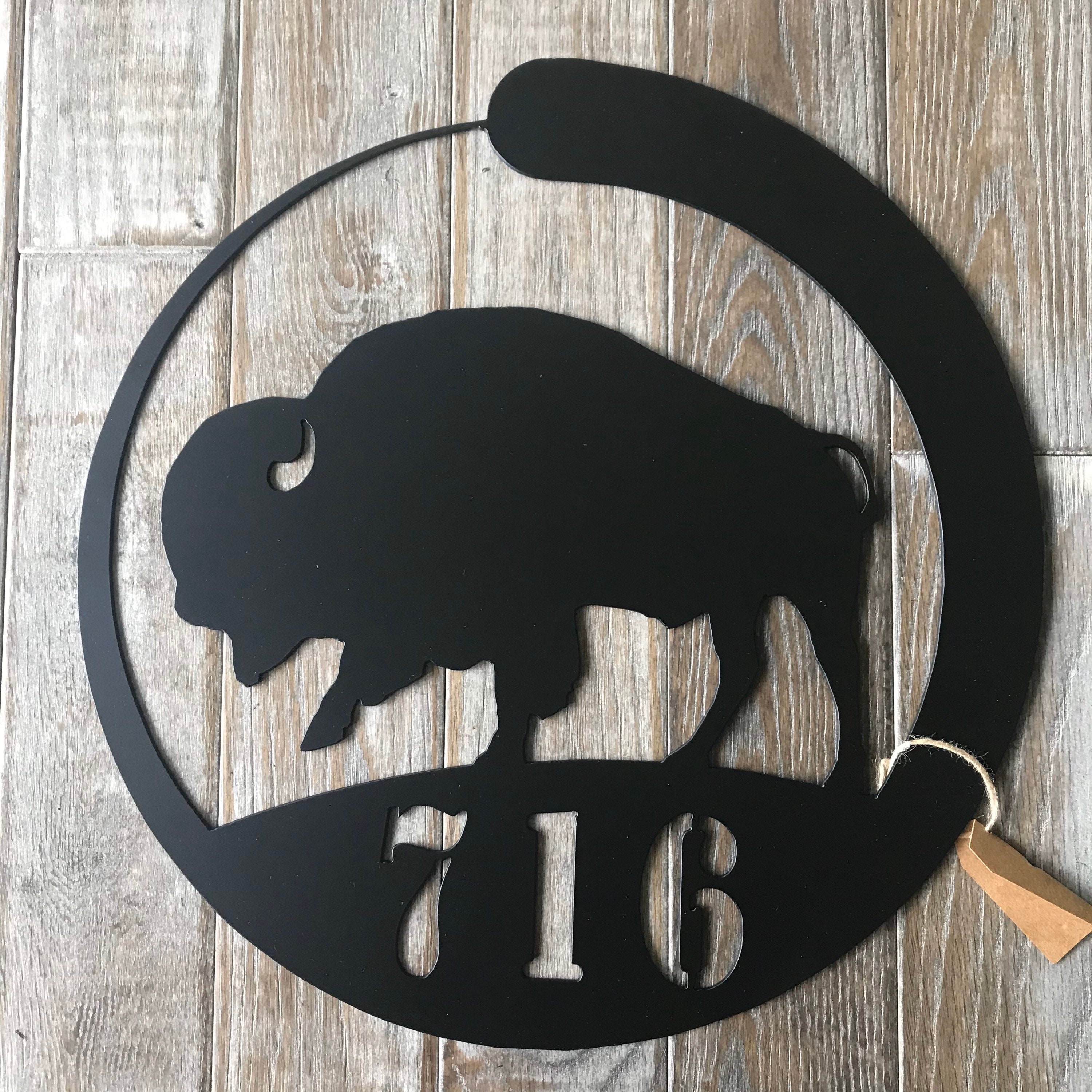 Buffalo Wall Art / Metal Art / Steel Artwork / Buffalo Signage | Etsy