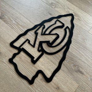 Steel Kansas City Chiefs Sign / Metal Chiefs Art / Metal Artwork ...
