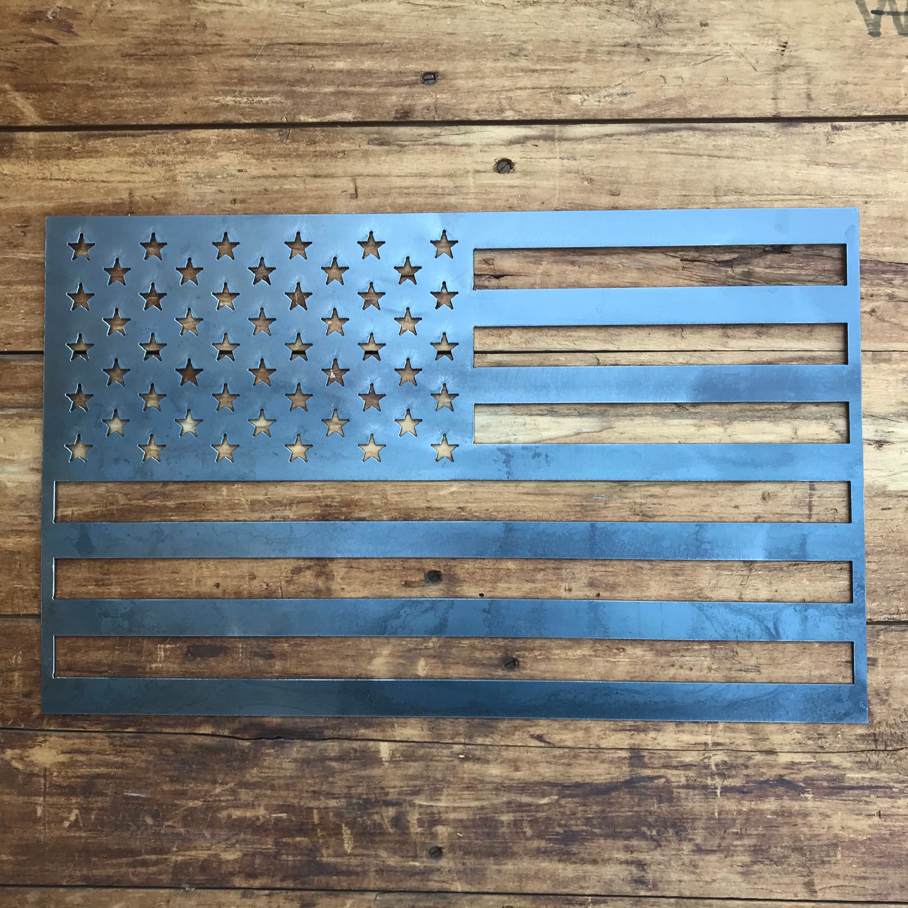 Metal American Flag Wall Artwork - Etsy UK