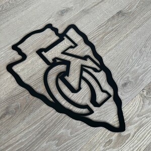 Steel Kansas City Chiefs Sign / Metal Chiefs Art / Metal Artwork ...