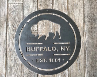 Metal Buffalo Sign | Etsy