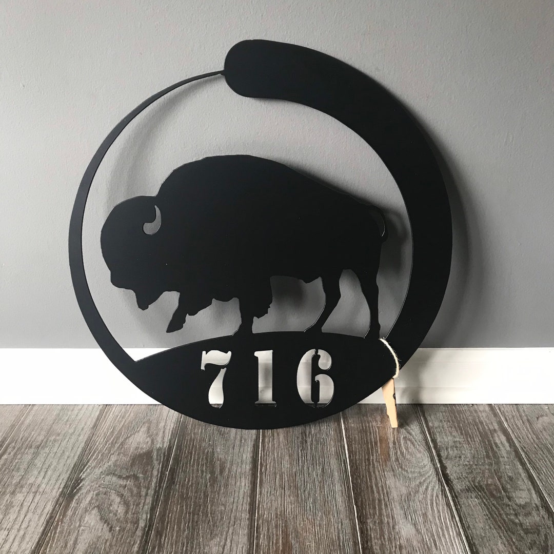 Buffalo Wall Art / Metal Art / Steel Artwork / Buffalo Signage / Man ...