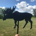 Steel Moose Lawn Stake / Garden Art /metal Moose - Etsy