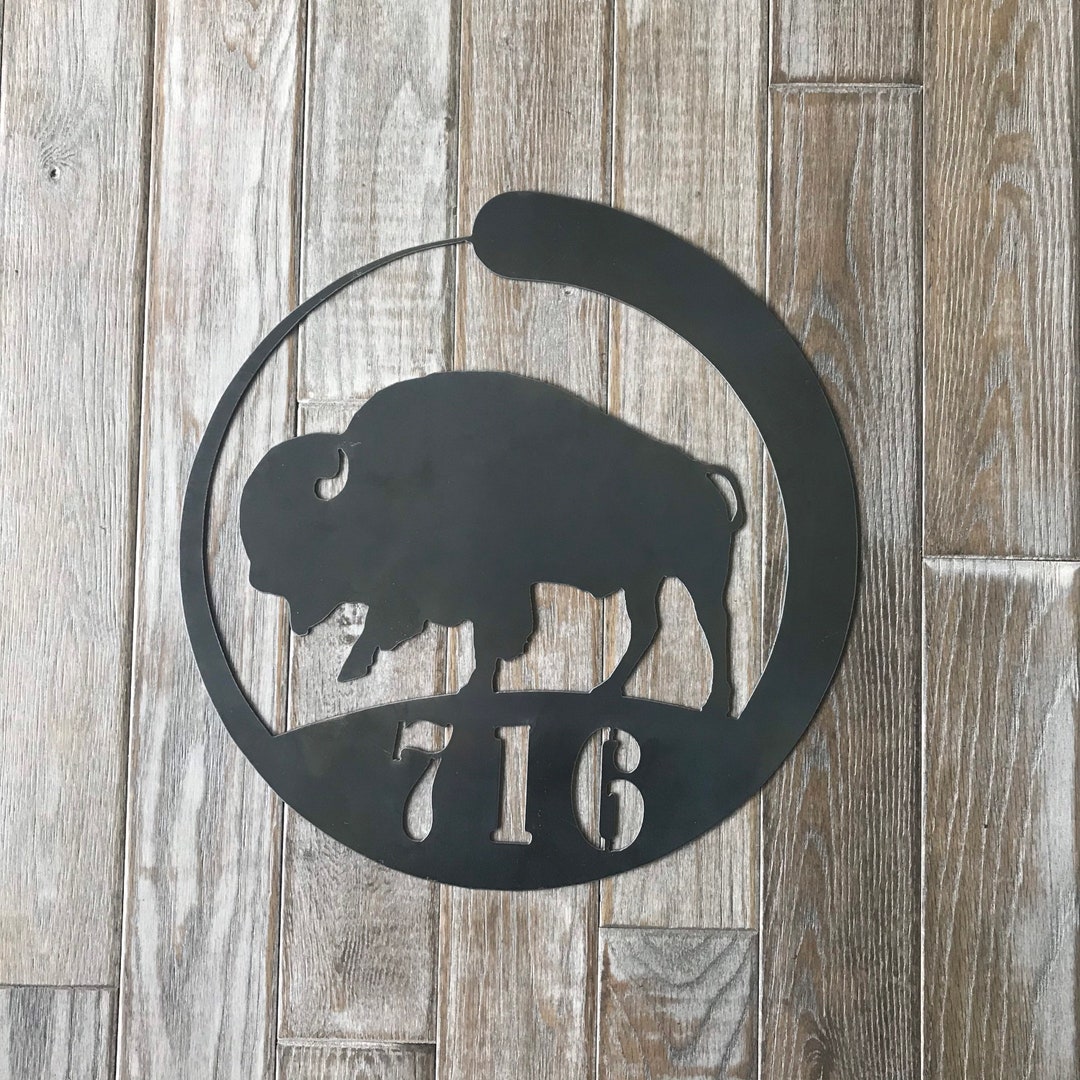 Buffalo Wall Art / Metal Art / Steel Artwork / Buffalo Signage / Man ...