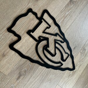 Steel Kansas City Chiefs Sign / Metal Chiefs Art / Metal Artwork ...