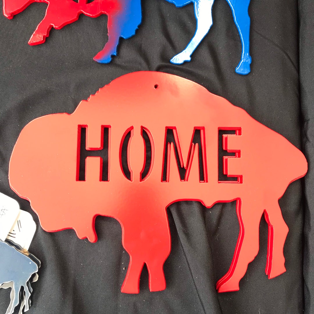 Steel Buffalo Home Sign / Metal Sign / Home / Buffalo - Etsy