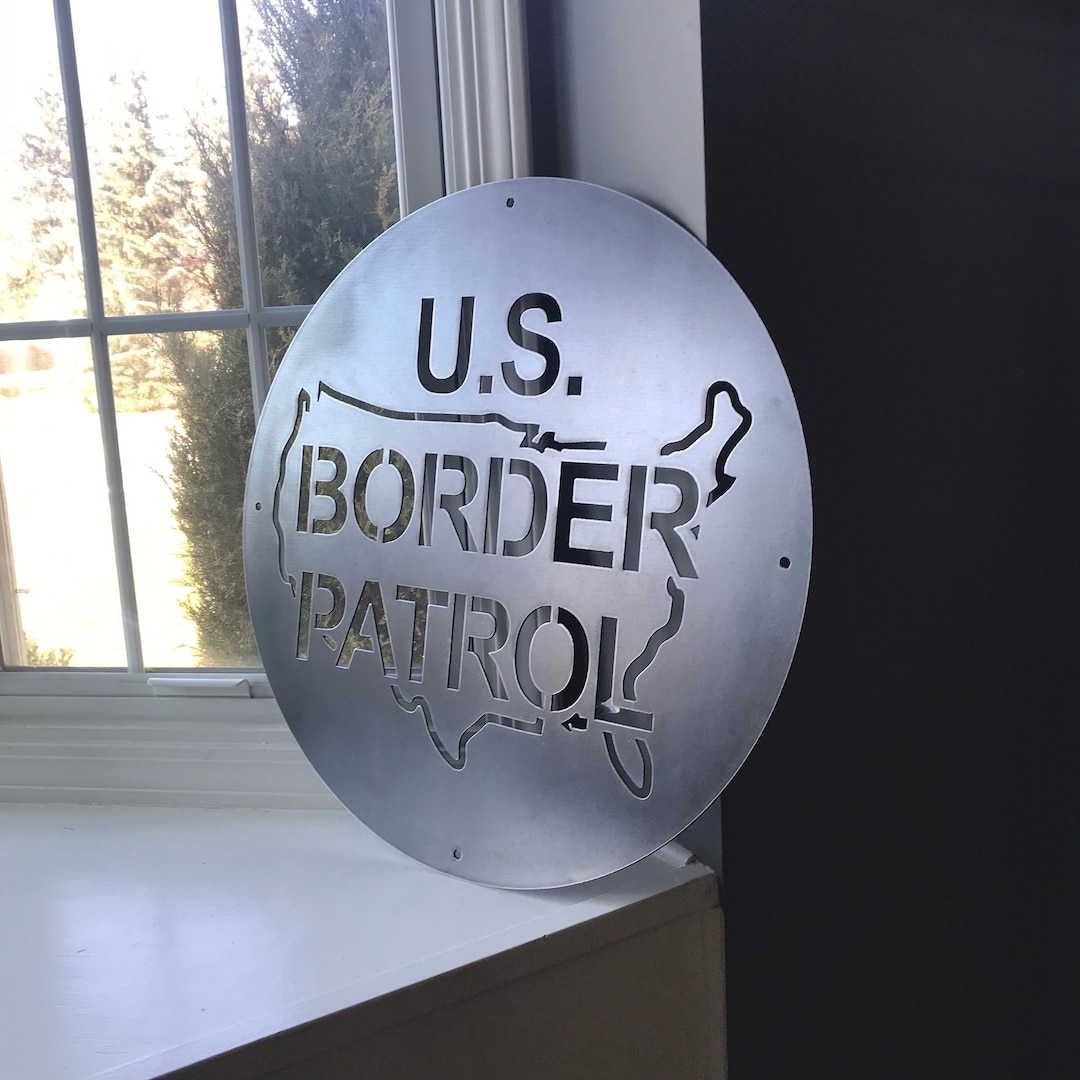 Steel Wall Border Patrol / Metal Art / Steel Artwork / USA / America ...
