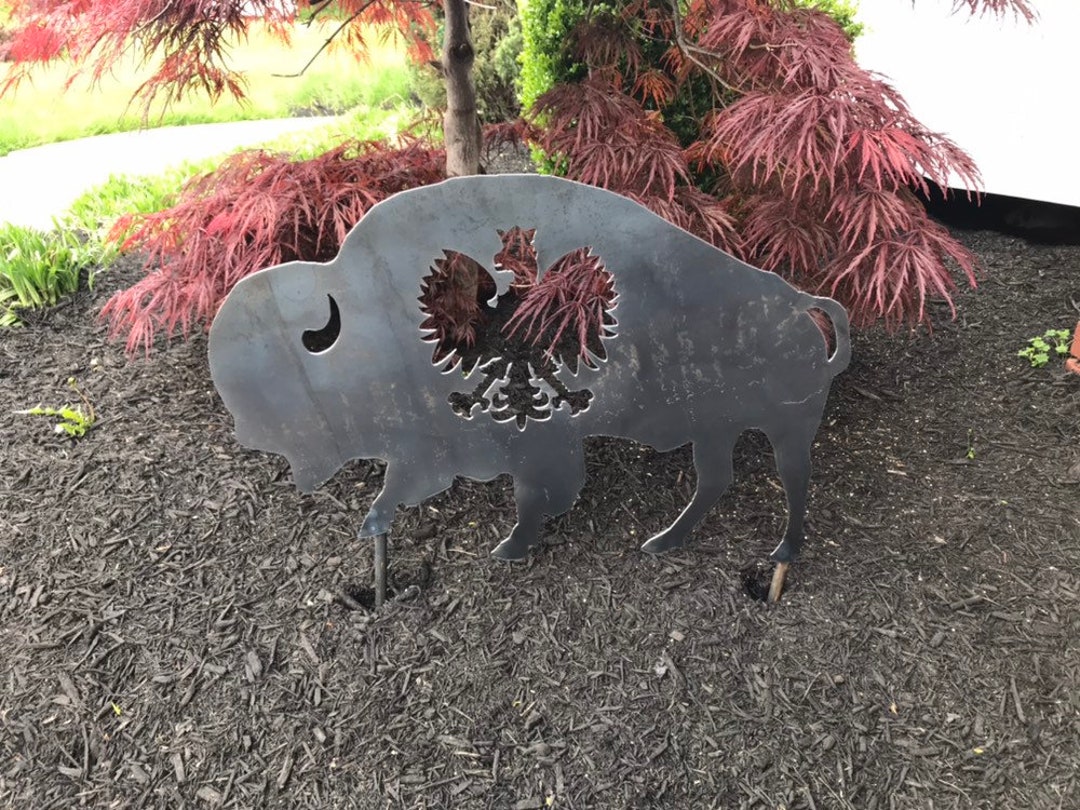 Jumbo Metal 'polish Falcon' Buffalo Lawn Decoration - Etsy