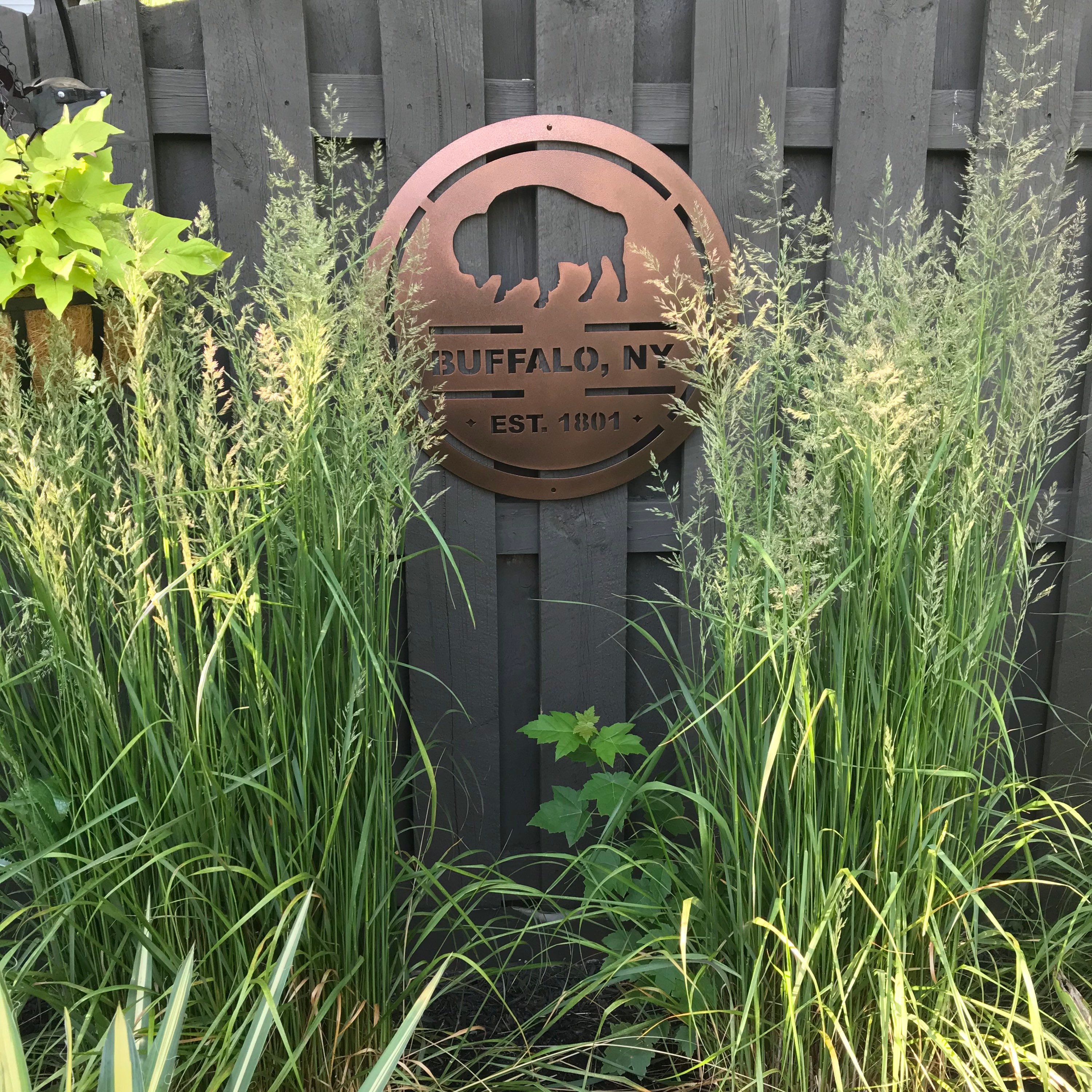 Buffalo Wall Art / Steel Medallion / Metal Signs / Buffalo New | Etsy