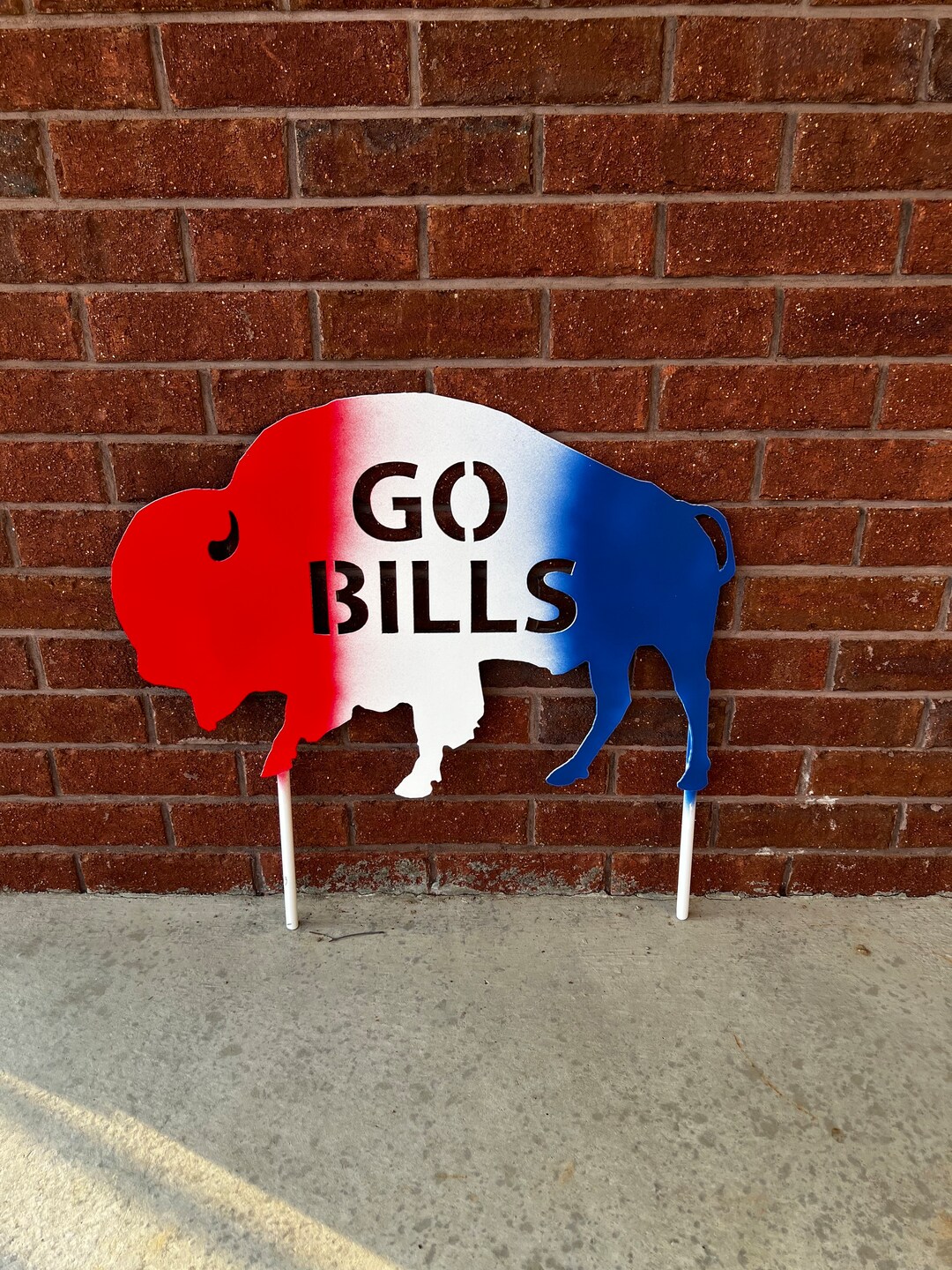 Bills Mafia Lawn Stake / Lets Go Buffalo / Metal Lawn Stake / - Etsy