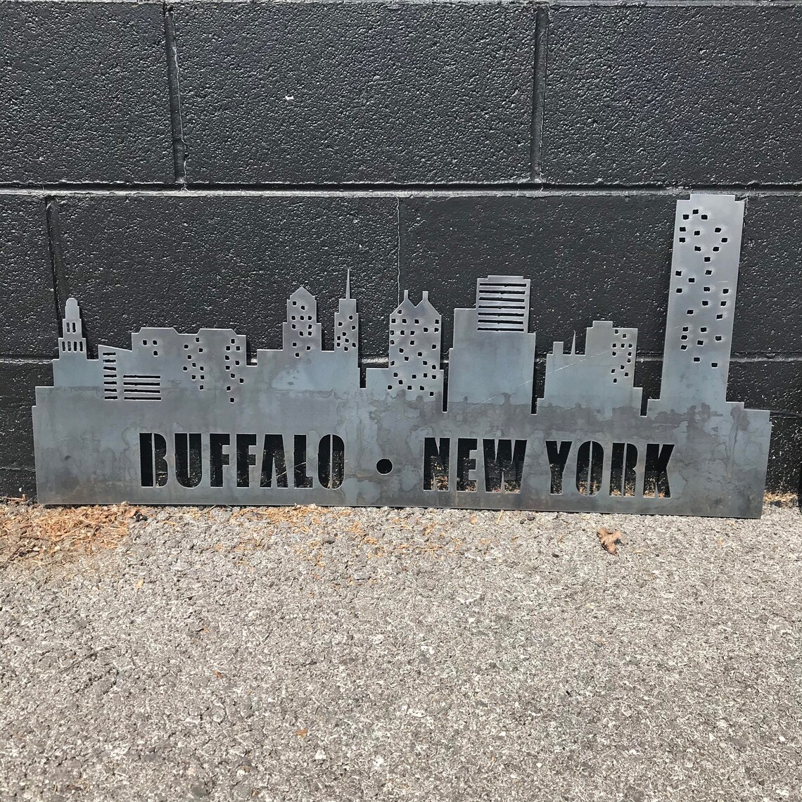 Buffalo Skyline Wall Art / Metal Cityscape Artwork / Steel - Etsy