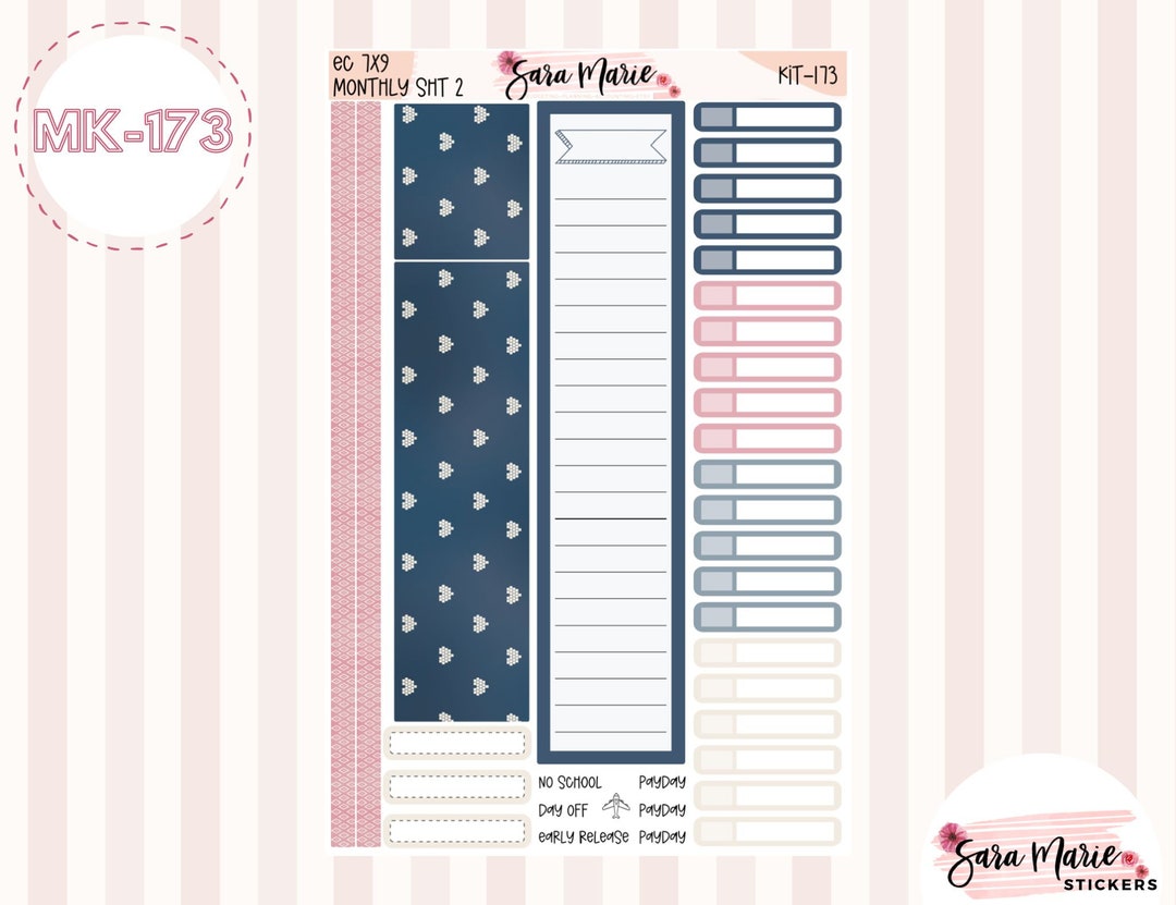 MK-173 January Monthly Sht 2 - Etsy