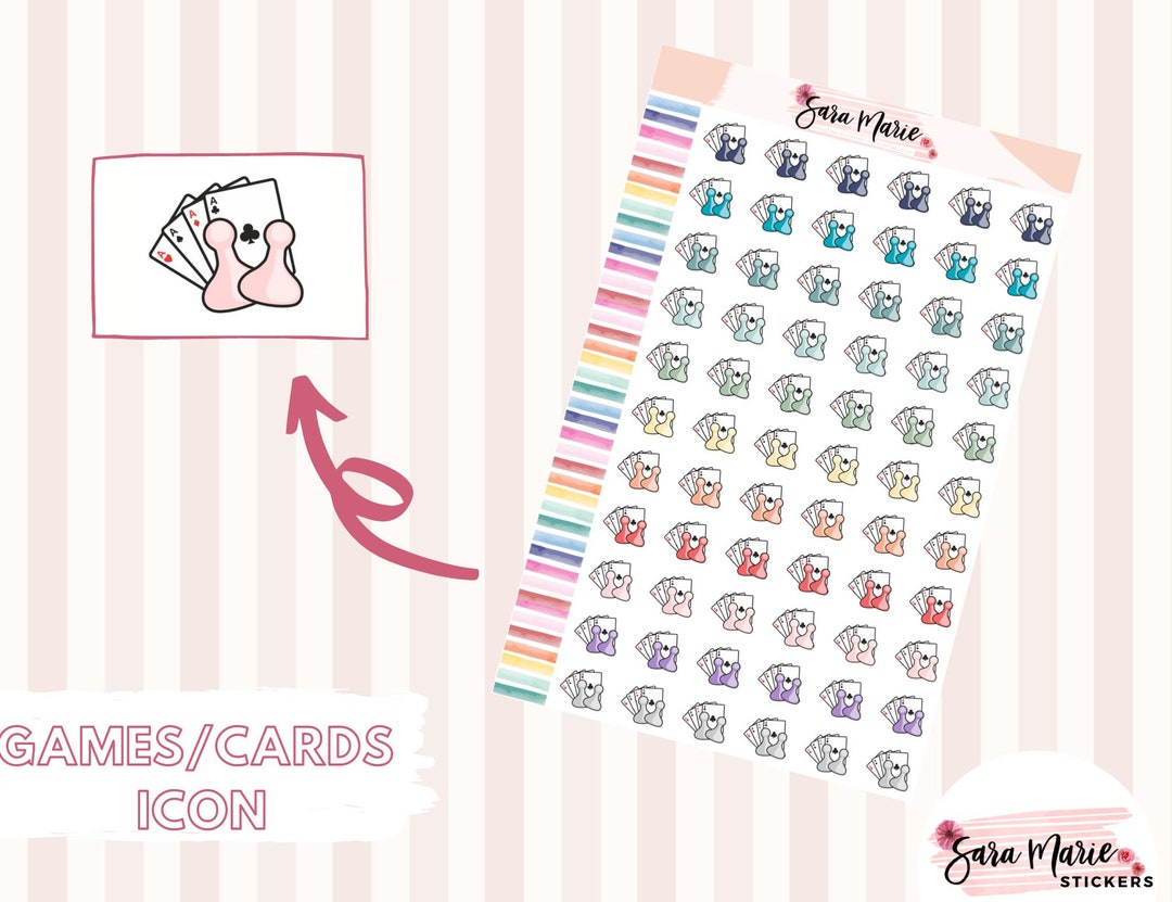 Games/cards Icons - SMS Colors - Etsy