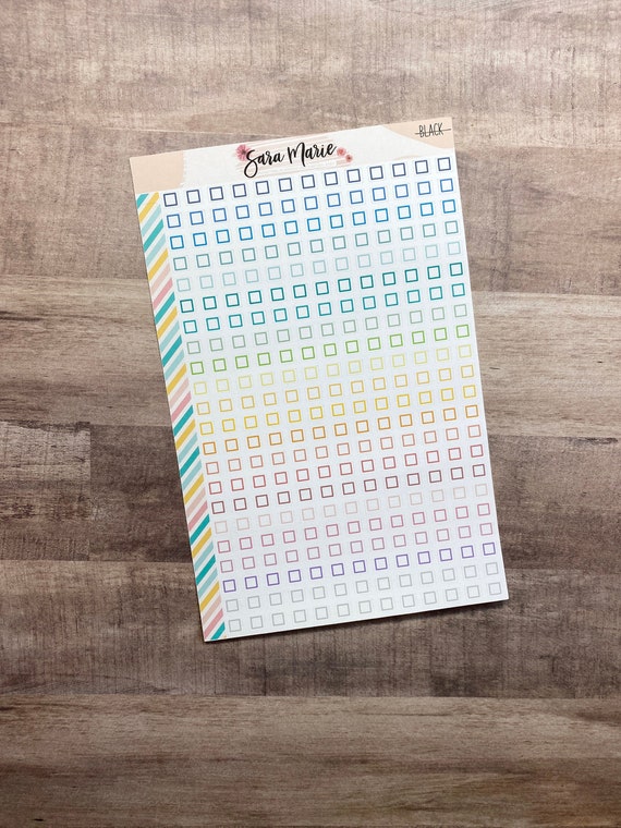 Individual Checkboxes Sara Marie Colors | Etsy