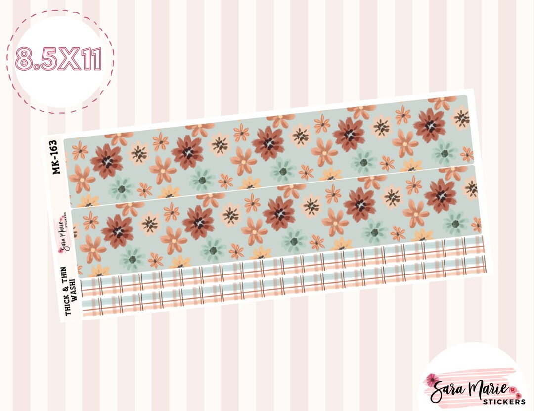 8.5x11 Kit 163 Thick & Thin Wash - Etsy