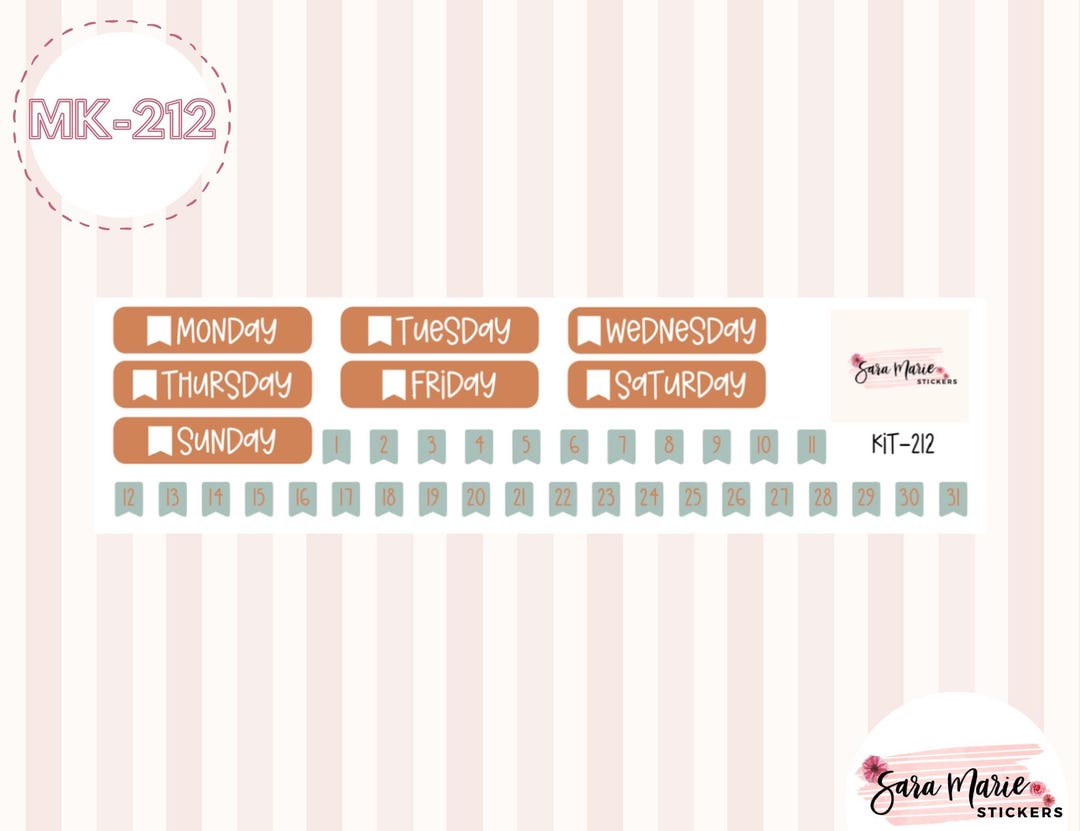 MK-212 Vertical Date Covers Add On - Etsy