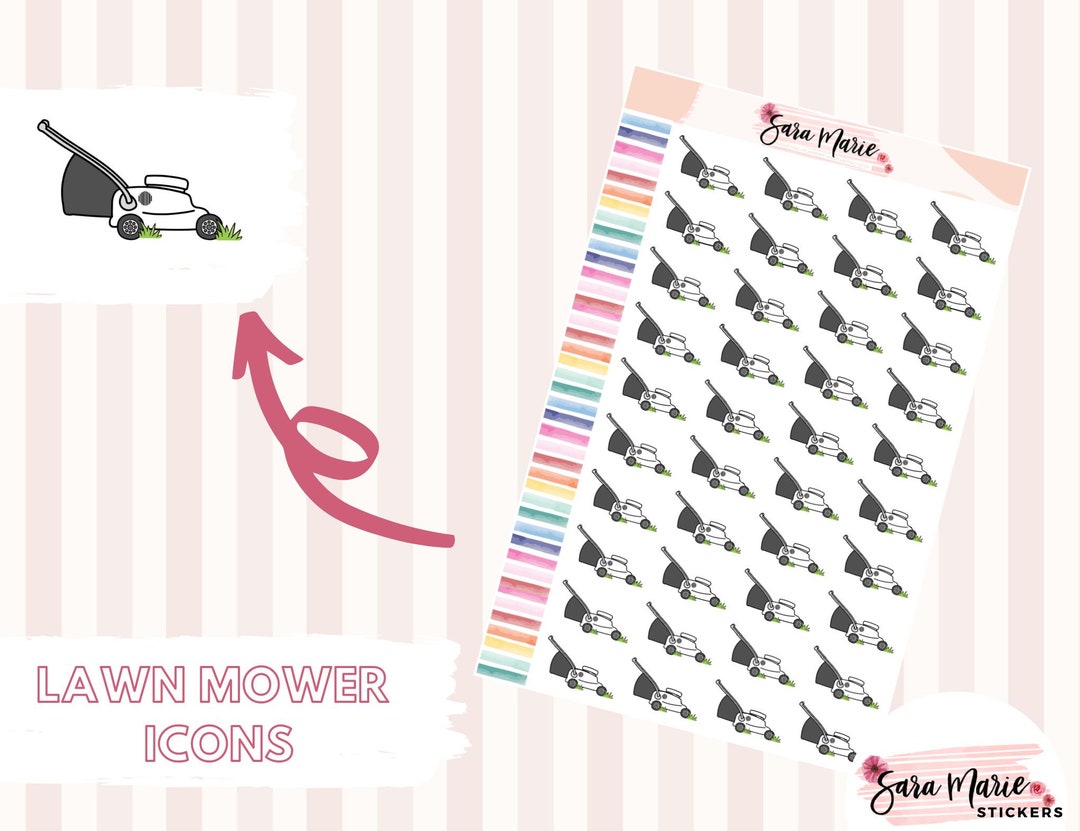Neutral - Lawn Mower Icons - Etsy