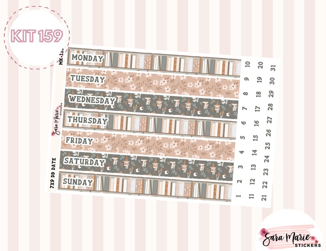 Daily Duo Date Covers Kit 159 SEPARATE Weekend Strips - Etsy