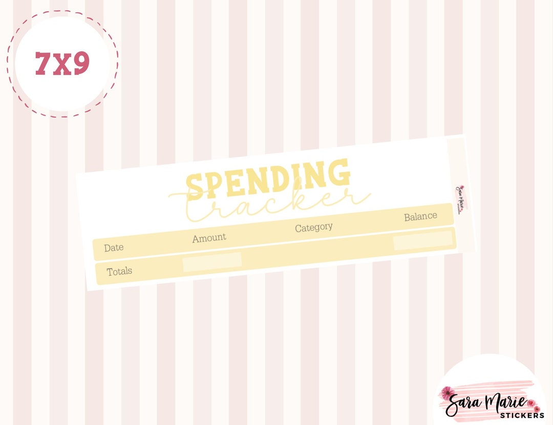 August Spending Tracker - Etsy